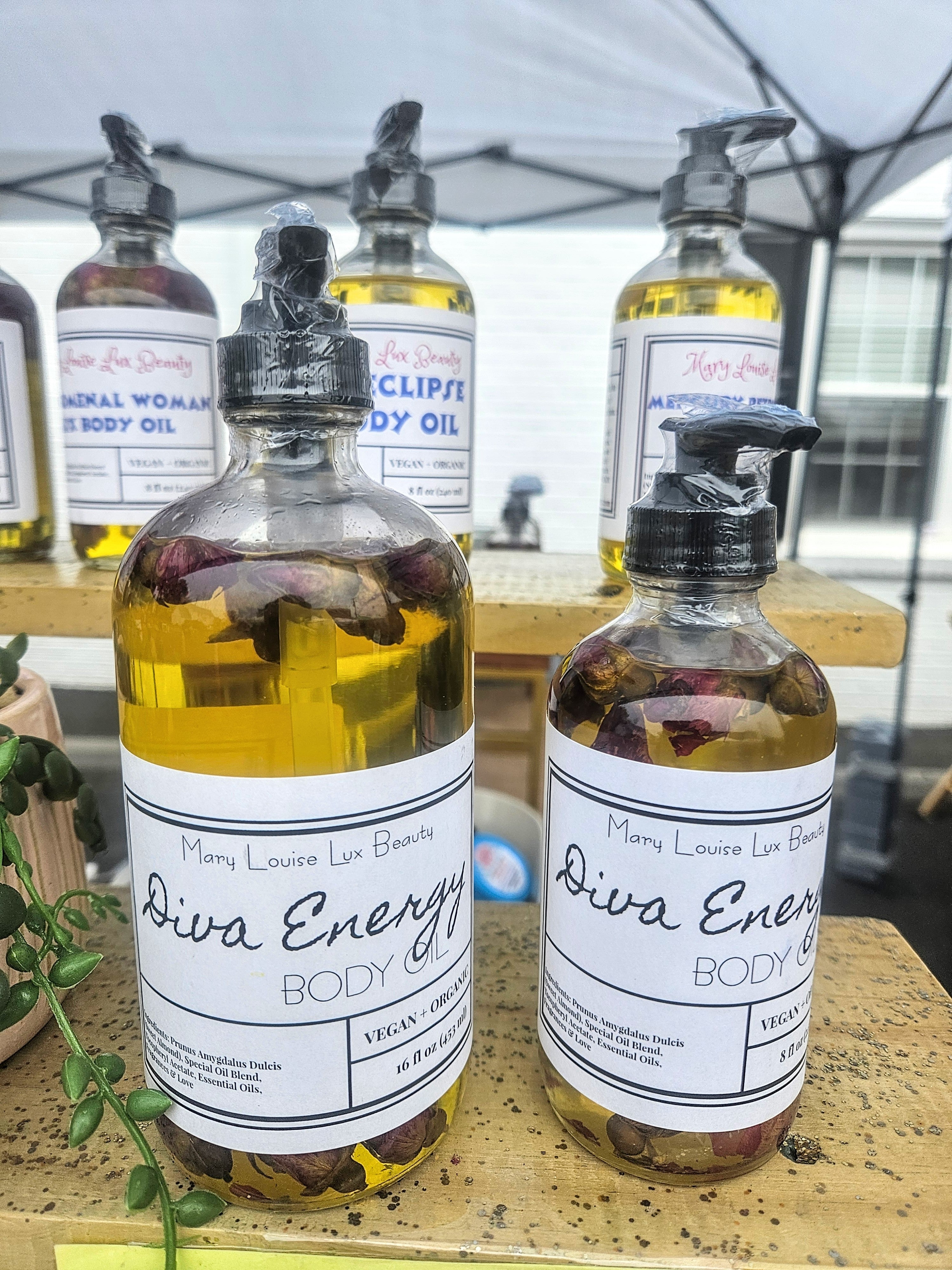 DIVA ENERGY (Peach + Pear + Jasmine Luxe Body Oil) – MaryLouiseluxBeauty.com